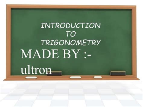 Trigonometry Ppt Physics Science