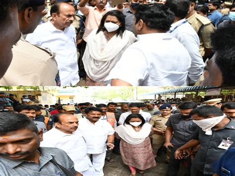 Telangana Hm Visits Swapna Complex تلنگانہ کے وزیر داخلہ محمد محمود علی