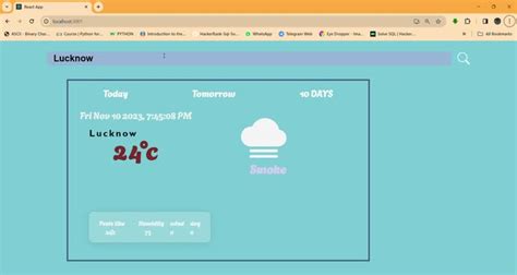 Madhu Padamativeedi On Linkedin React Weatherapp Webdevelopment Techinnovation Javascript