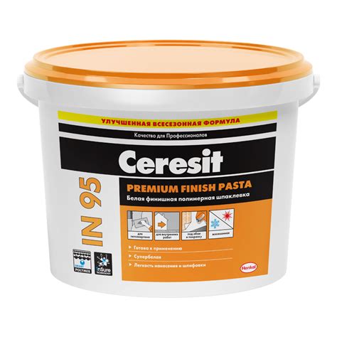 Купить Шпатлевка финишная полимерная Ceresit IN 95 Premium Finish Pasta ...