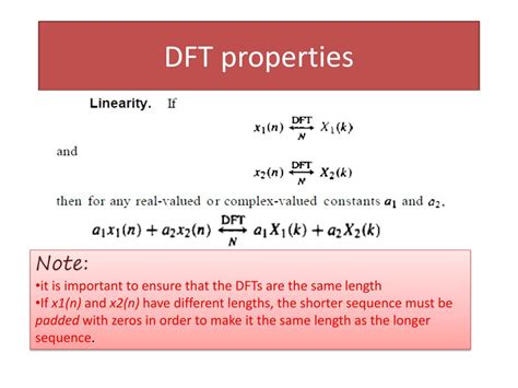 ppt dft properties powerpoint presentation free download id 2620246
