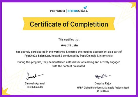 avadhi jain on linkedin pepsico internshala sales salestraining