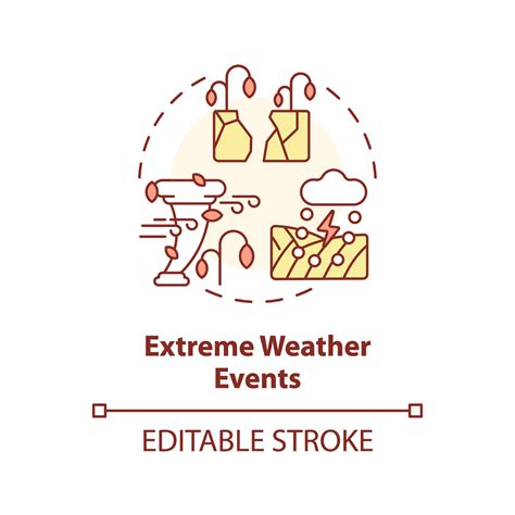 Editable Extreme Weather Events Icon Representing Heatflation Concept Isolated Vector Global