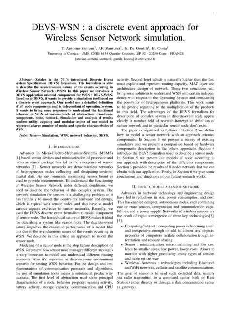 pdf devs wsn a discrete event approach for wireless sensor network simulation