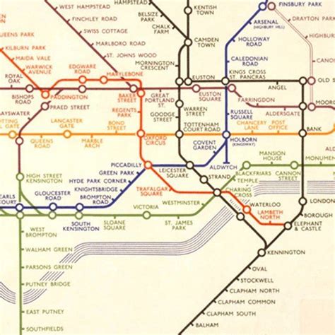 Harry Becks Original Tube Map Iconic Design From 1931