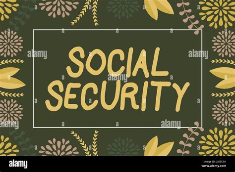 Sign Displaying Social Security Word Written On Assistance From State Showing With Inadequate