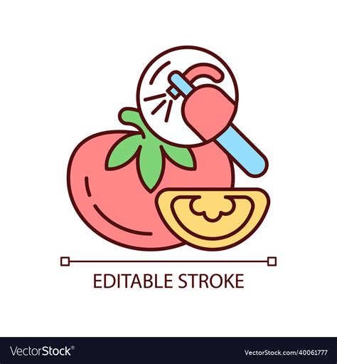 Pesticide Residue Testing Rgb Color Icon Vector Image