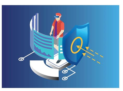Modern Isometric Online Administrator Web Hosting Concept Technician Repair Software Hardware