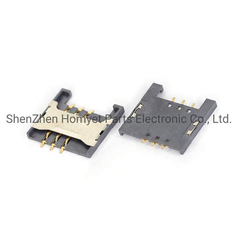 Micro SIM Card Socket SIM Card Connector Spacing Thickness With SMD Type China Connector