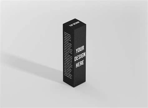 수직 직사각형 상자 목업 프리미엄 Psd 파일