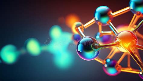 Science Background With Molecules Or Atoms Stock Illustration Illustration Of Coding Color