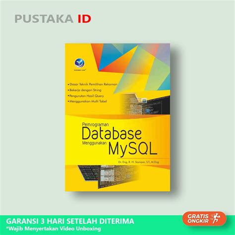 Jual Buku Pemrograman Database Menggunakan Mysql Original Shopee