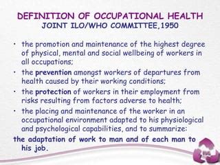 Pilot Occupational Health And Diseases Ppt