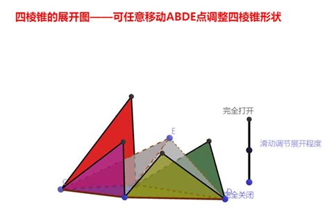 四棱锥展开 四棱锥的展开图模板 Mathtool