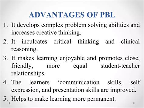 problem based learning pbl pptx education
