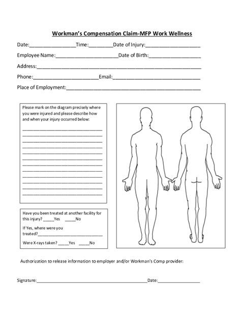 Fillable Online Work Comp Claim Formdocx Fax Email Print Pdffiller