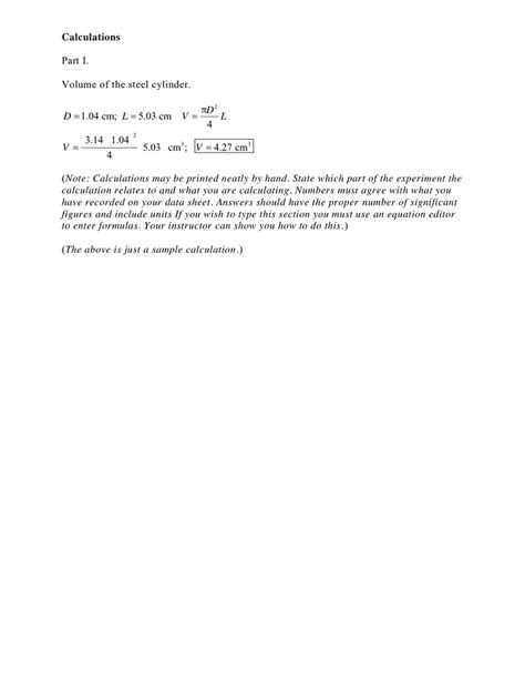 Lab Report In Word And Pdf Formats Page Of