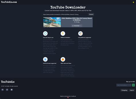 Github Bennymeieryoutube Downloader Youtube Downloader Built With React And Nodejs