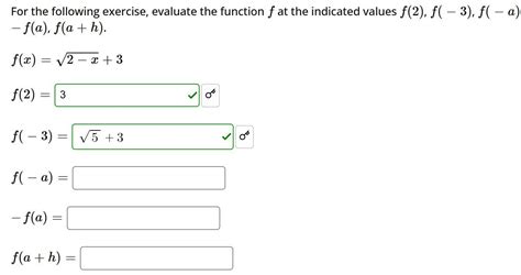 Solved For The Following Exercise Evaluate The Function F Chegg Com