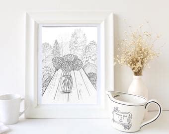 Realistic Tree Sketch Single Tree Drawing Original Pencil