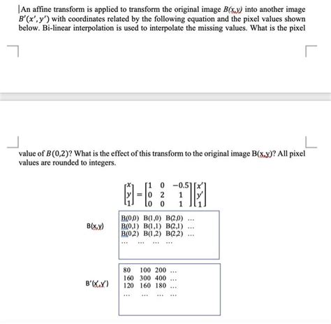 An Affine Transform Is Applied To Transform The