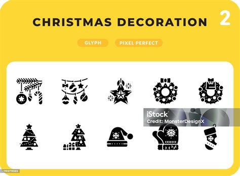 Ui에 대한 크리스마스 장식 문양 아이콘 팩 웹 디자인 및 웹 사이트 응용 프로그램에 대한 픽셀 완벽한 얇은 라인 벡터 아이콘 세트 0명에 대한 스톡 벡터 아트 및 기타