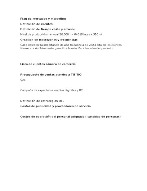 Plan De Mercadeo Y Marketing Plan De Mercadeo Y Marketing Definición