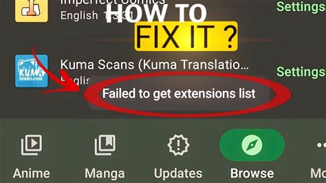 Fix Failed To Get Extension List Manga Extension Aniyomi App Youtube
