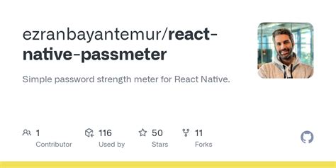 Github Ezranbayantemurreact Native Passmeter Simple Password