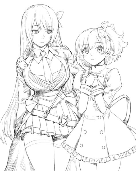 Funada Kiito And Hitotsuyanagi Riri Assault Lily Drawn By Toriudon