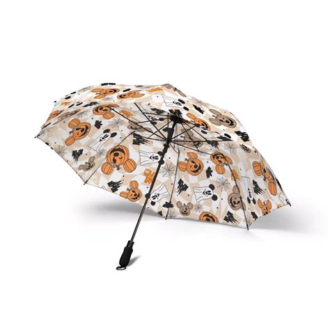Mickey Halloween Mouse Umbrella Spooky Disney Rain And Sun Gear