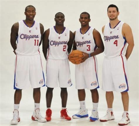 Clipper Teammates Jamal Crawford Darren Collison Chris Paul And Jj