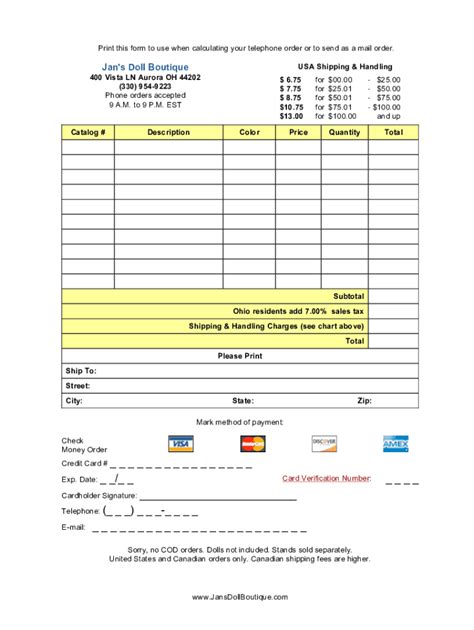 Fillable Online Excel Formulas Invoice Part Free Shipping Fax Email Print PdfFiller