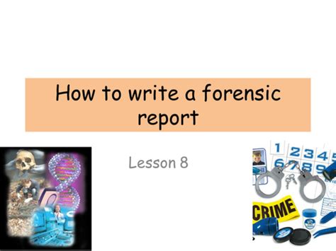 Btec Level 2 Unit 13 Forensics Assignment 4 Teaching Resources