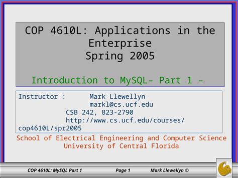 Ppt Introduction To Mysql Part 1 Dokumentips