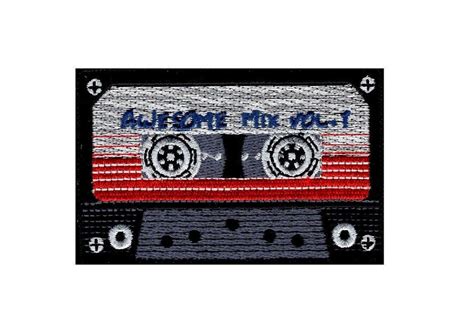 Awesome Mix Vol 1 Cassette Tape 35 Inch Patch Iron On Etsy