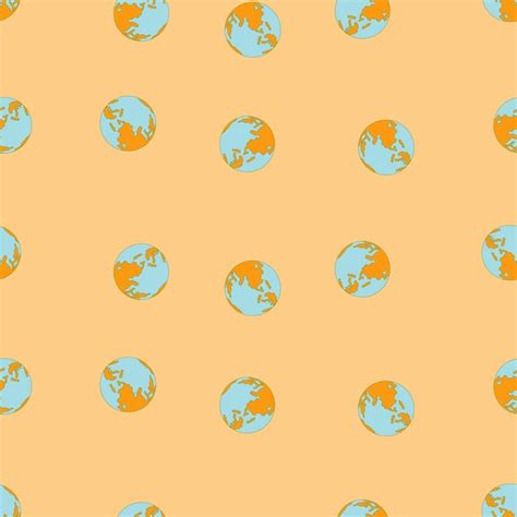 Premium Vector Planet Earth Engraved Seamless Pattern Vintage Sphere