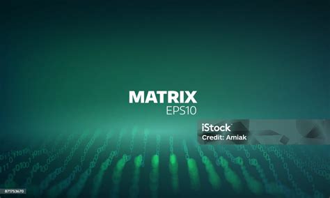 Abstract Digital Grid Bit Matrix Cyberspace Coding Process Futuristic Data Flow Stock