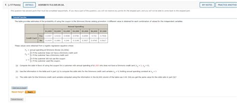 Solved These Values Were Obtained From A Logistic Regression