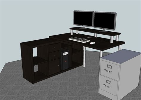 [question Help]linnmon And Kallax Desk Build Ikeahacks