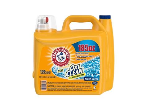 Arm And Hammer Plus Oxiclean Stain Fighters Laundry Detergent Fresh Scent 185 5 Fl Oz 5 48 L 106