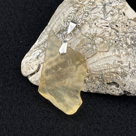 Like King Tut A Libyan Desert Glass Pendant 1 71 Etsy