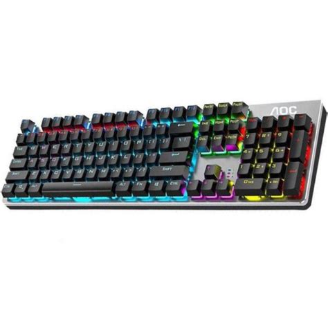 AOC GK RGB MECHANICAL GAMING KEYBOARd WiTH BLUE SWiTCH