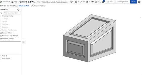 Pattern And Sweep New Custom Feature — Onshape