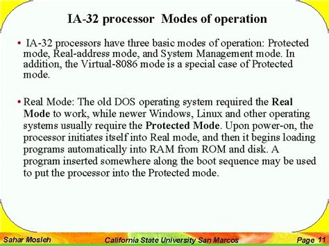 Intel Ia32 Architecture This Lecture Describes The Architecture