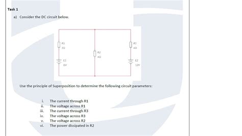 Solved Task A Consider The DC Circuit Below Use The Chegg