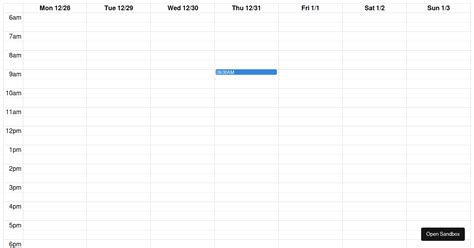 Fullcalendar Resource Timeline Examples Codesandbox