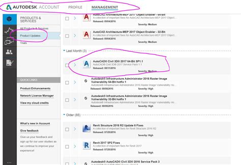 Solved Cant Find Sp1 1 For Civil 3d 2017 Autodesk Community
