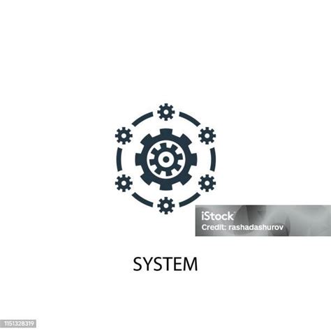 시스템 아이콘입니다 간단한 요소 그림입니다 시스템 개념 기호 디자인입니다 웹 및 모바일에 사용할 수 있습니다 개념에 대한 스톡 벡터 아트 및 기타 이미지 Istock
