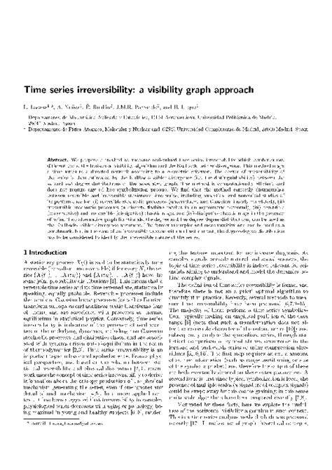 Pdf Time Series Irreversibility A Visibility Graph Approach Ari Nuñez